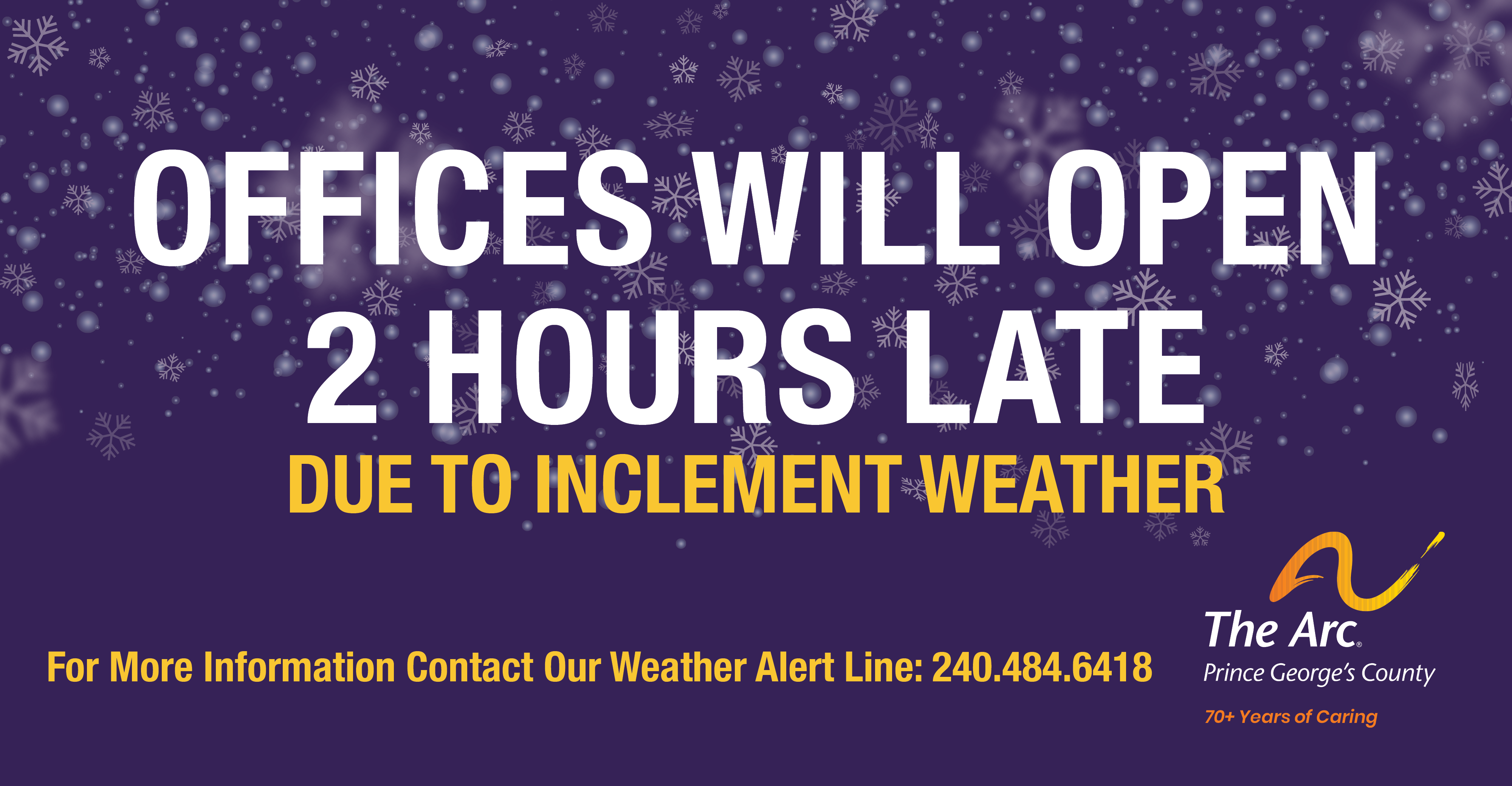 Weather Delay | The Arc Prince George's County